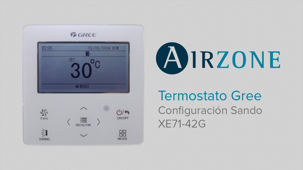 Configuración sonda Gree XE71-42G - YouTube
