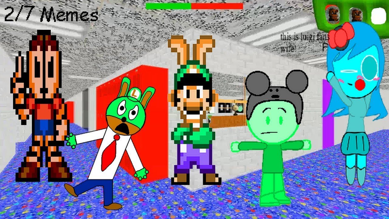 Luigi Fan's Basics 4: A Whole New School - Baldi's Basics V1.4.3 Mod ...