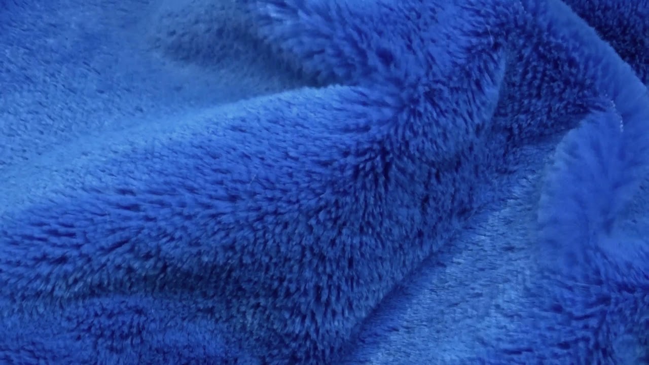 W2/60 Low Price Cobalt Blue Faux Fur Fabric by Fur-Textiles - YouTube