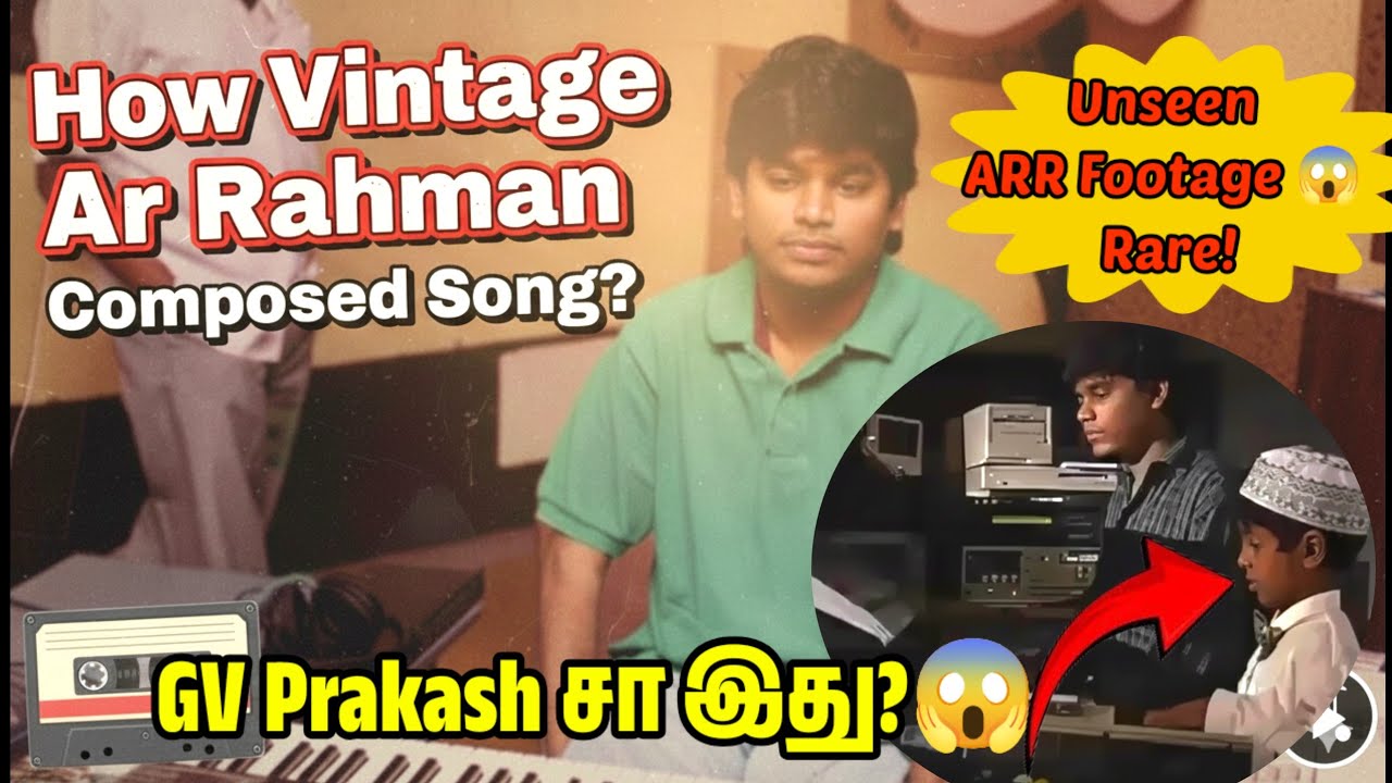 A.R. Rahman Rare Interview 1994 😱 Inside His Studio💥Making of Iconic ...