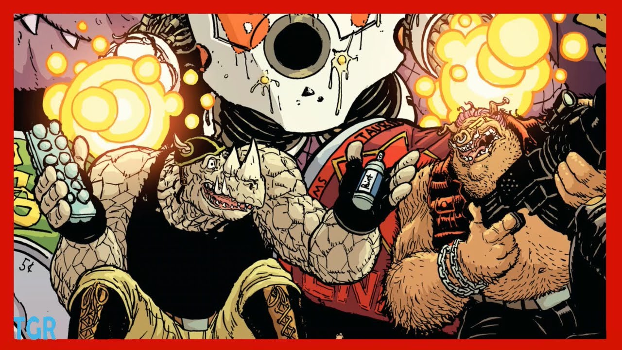tmnt idw bebop and rocksteady hit the road issue 2 - YouTube