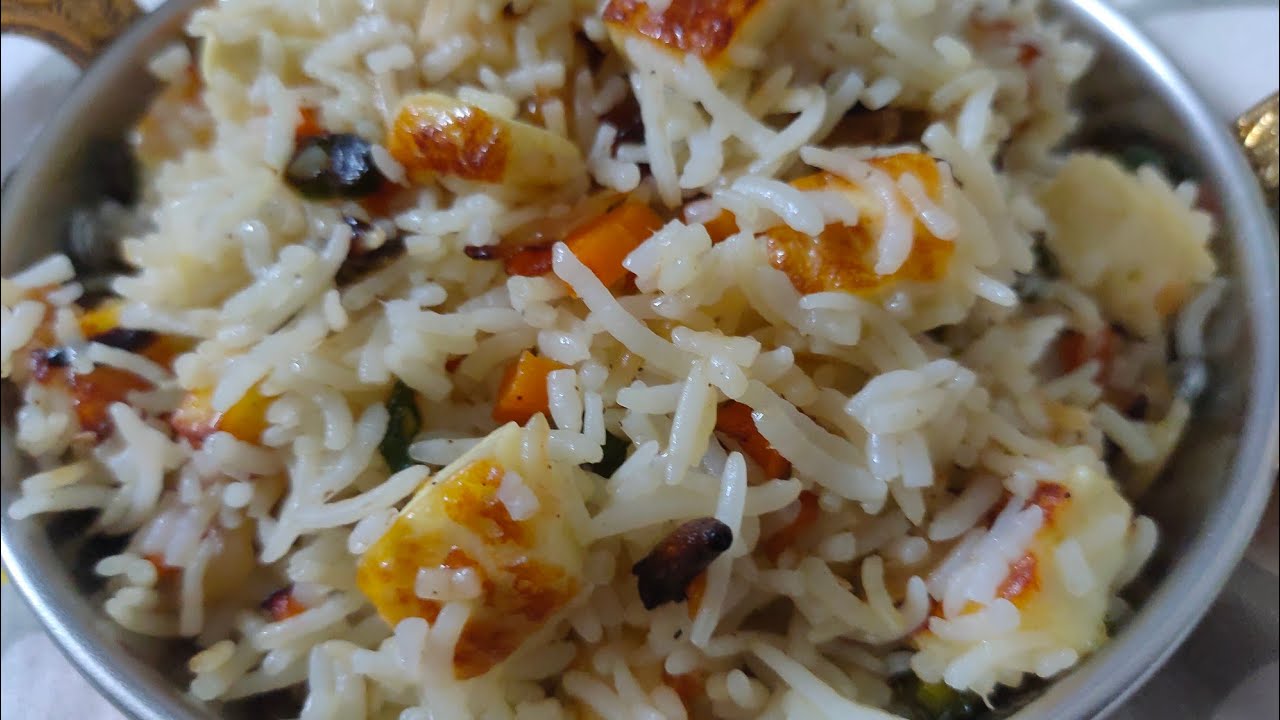 Paneer Pulao recipe | Spiced Paneer pulao | how to make paneer Pulao in ...