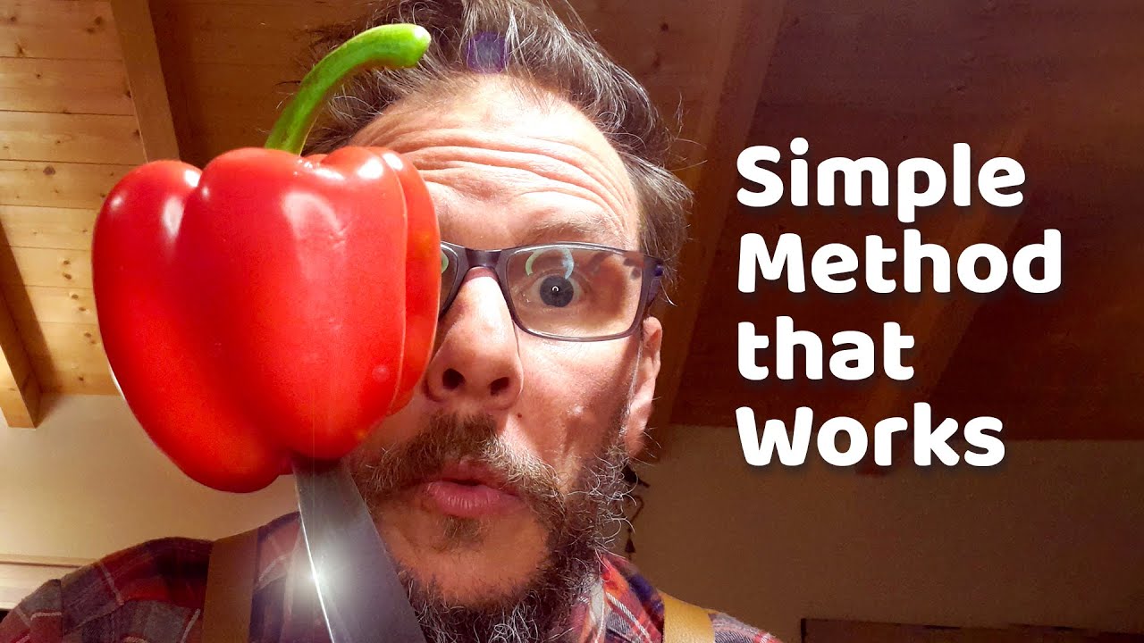 A Pretty Good Way to Clean Bell Peppers - YouTube