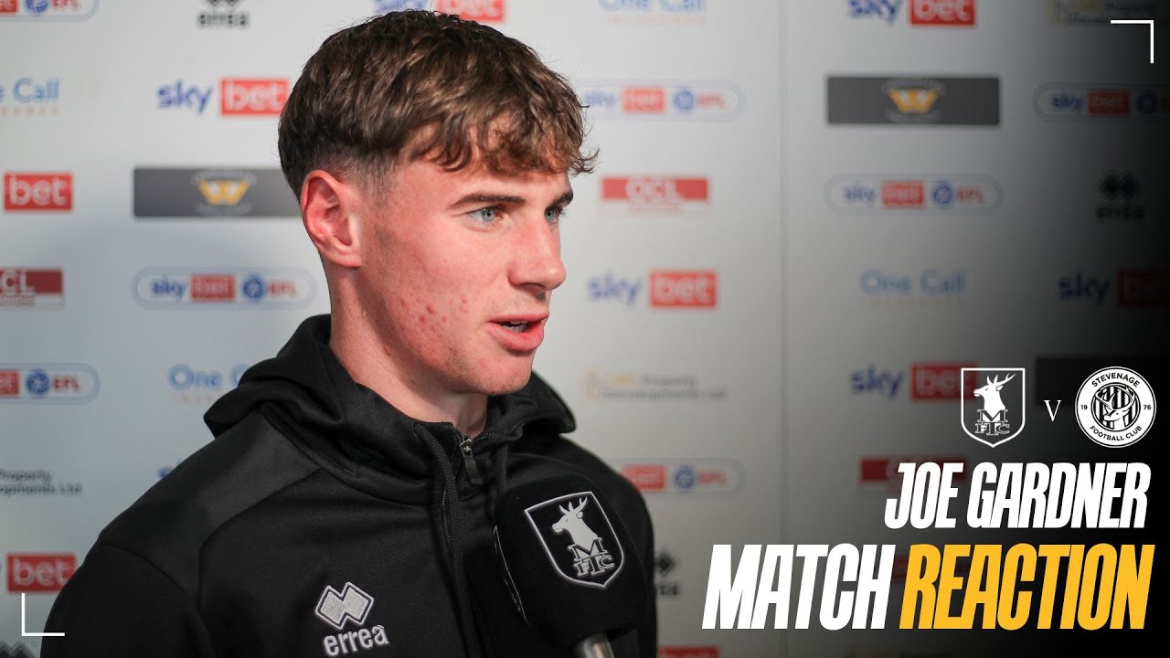 Joe Gardner post-match interview 🗣️ | Stags 1-1 Stevenage - YouTube