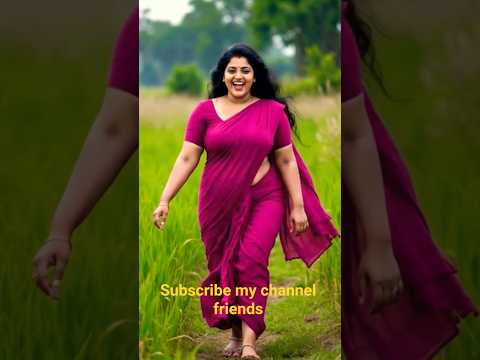 Light Red Saree Walk with dance 💖 | Curvy Elegance in Motion #shorts #sareelook #fashion