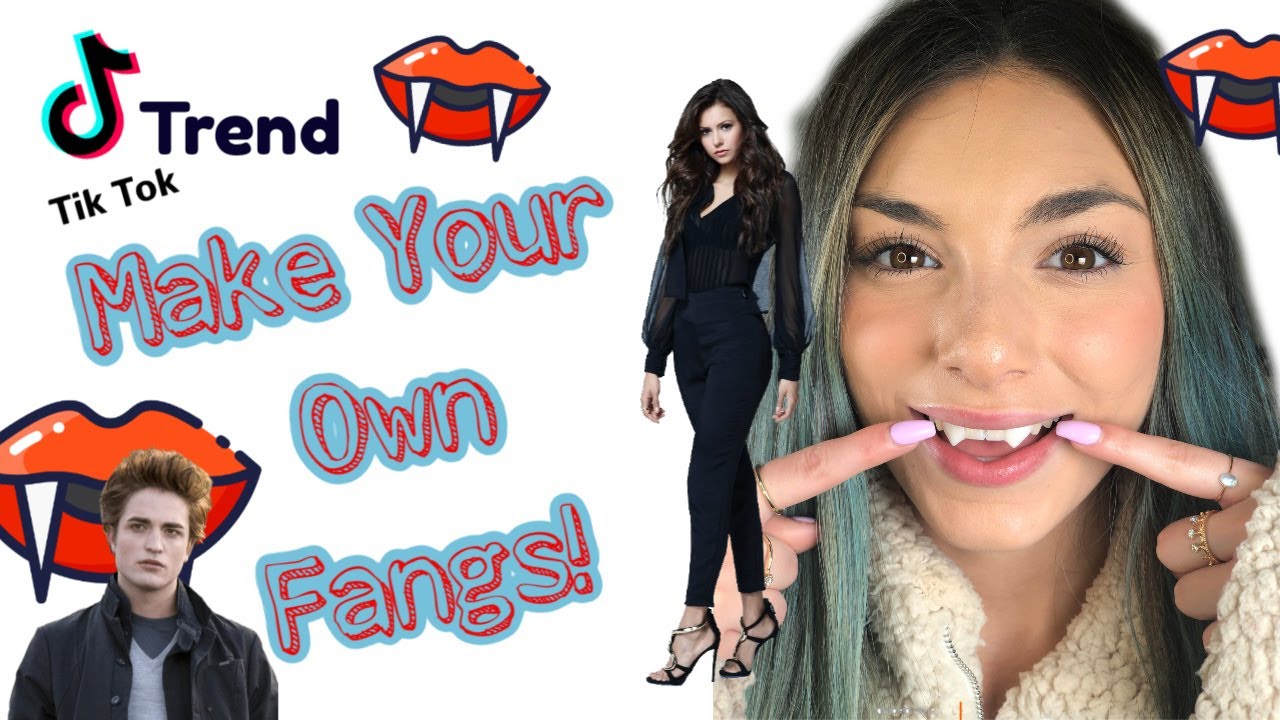 DIY Easy Fangs! Make the Fangs from TikTok - YouTube