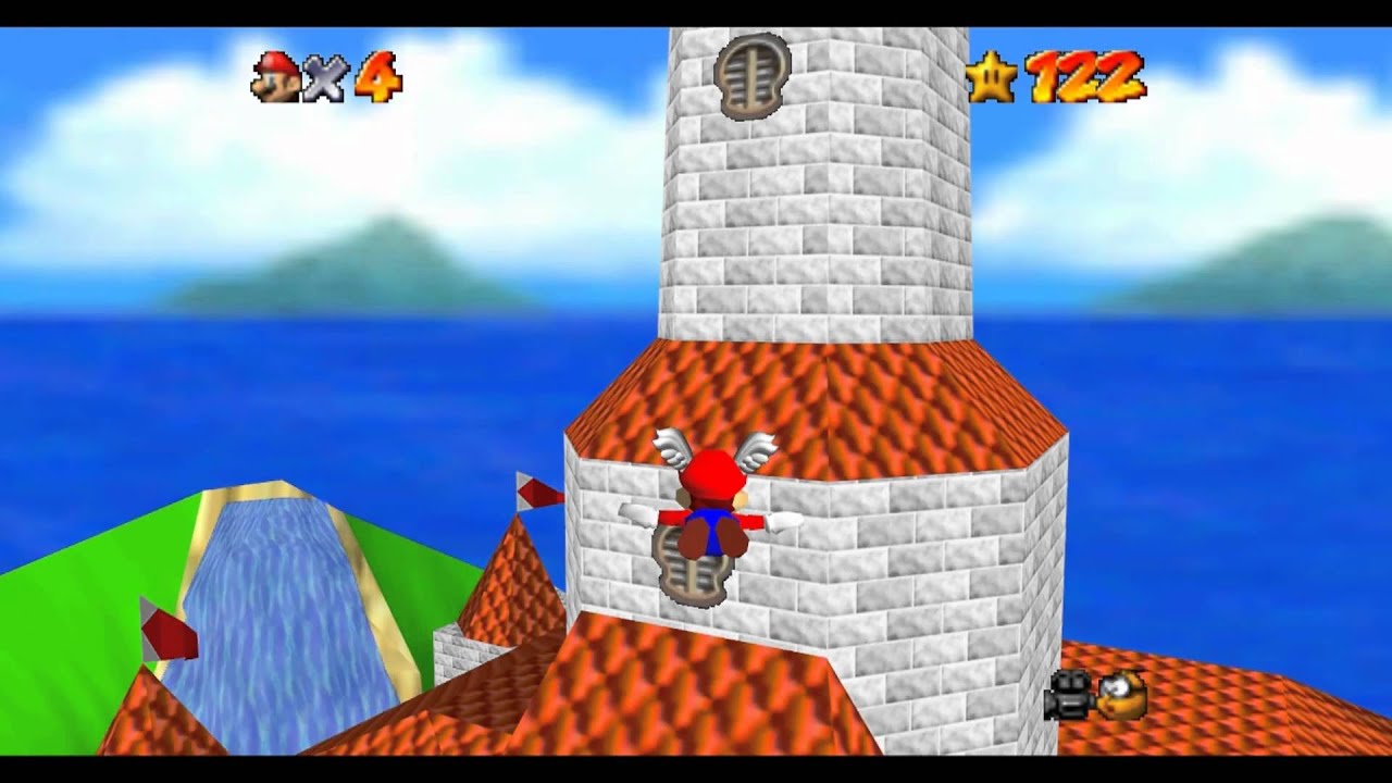 Super Mario 64 Glitch - Through the Castle Roof - YouTube