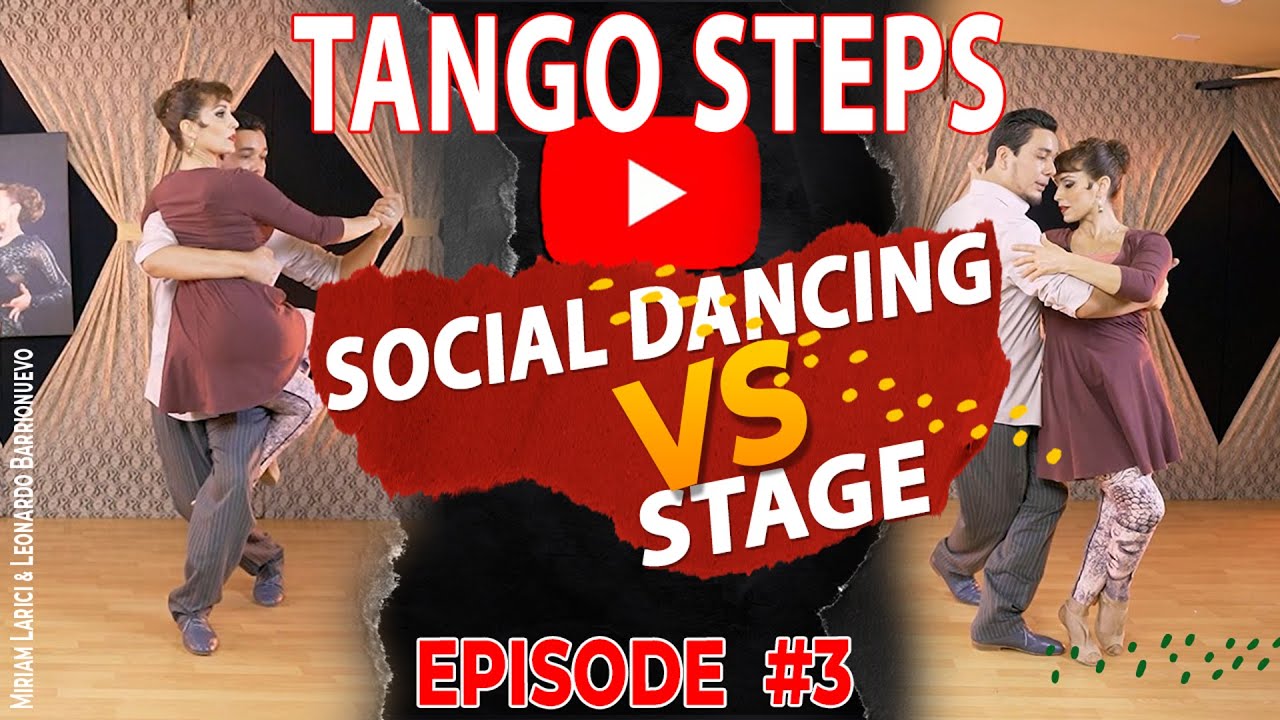Argentine Tango Stage VS Social Dancing style: Sentada Step - YouTube