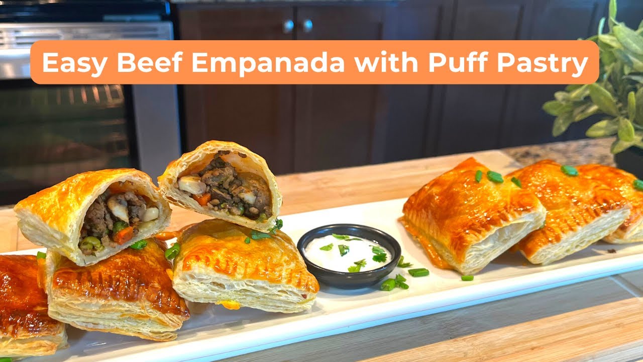 How to make Beef Empanada with Puff Pastry - YouTube