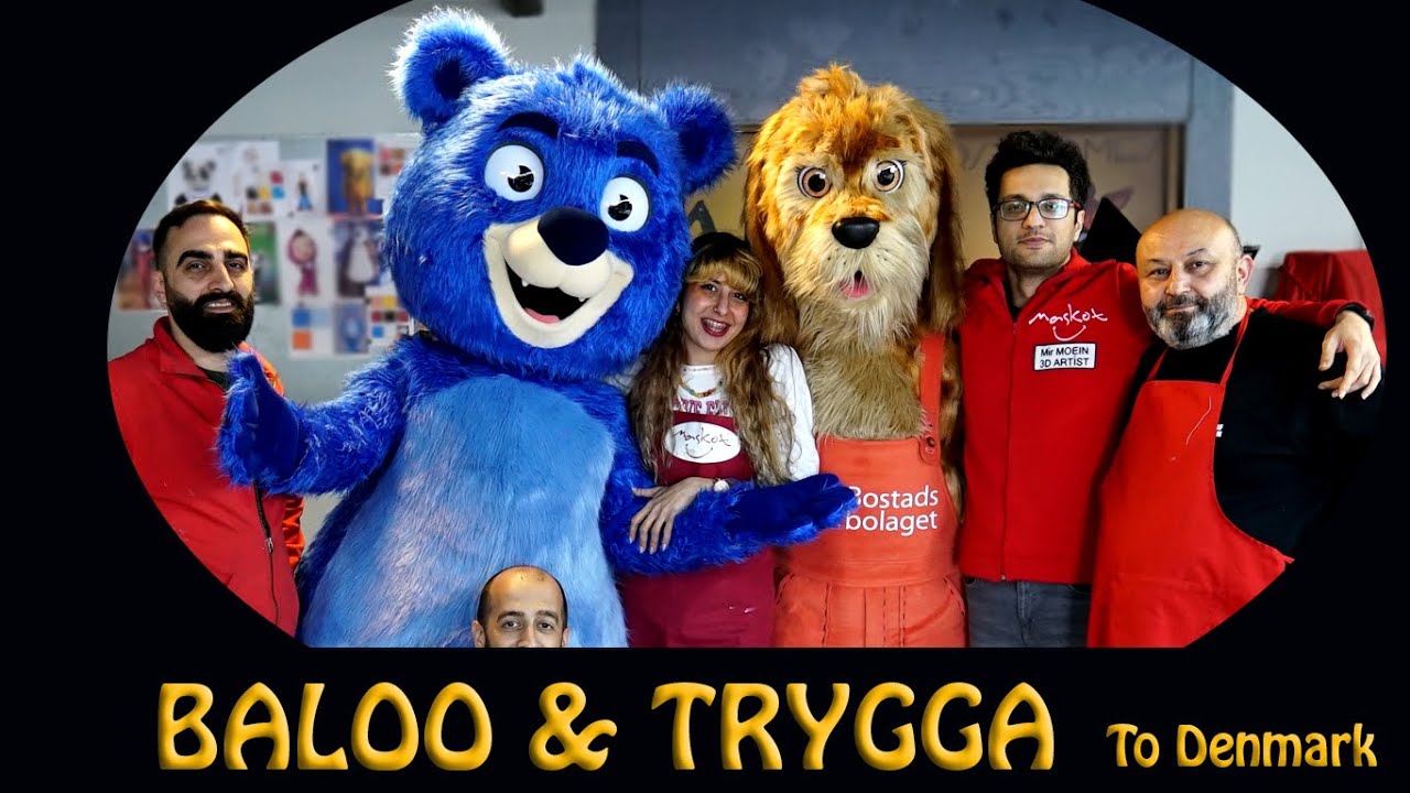 BALOO and TRYGGA MASCOTS - YouTube