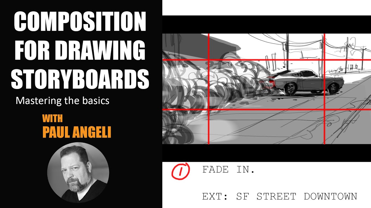 COMPOSITION FOR DRAWING STORYBOARDS | Mastering The Basics - YouTube