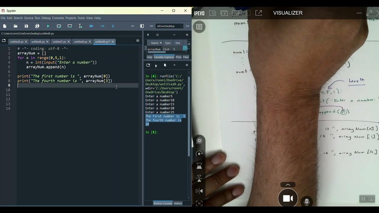 While Loop Infinite Loop of Array - YouTube