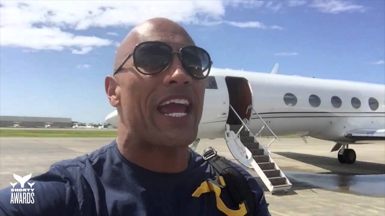 Dwayne "The Rock" Johnson accepts the Shorty Award for Best Actor - YouTube