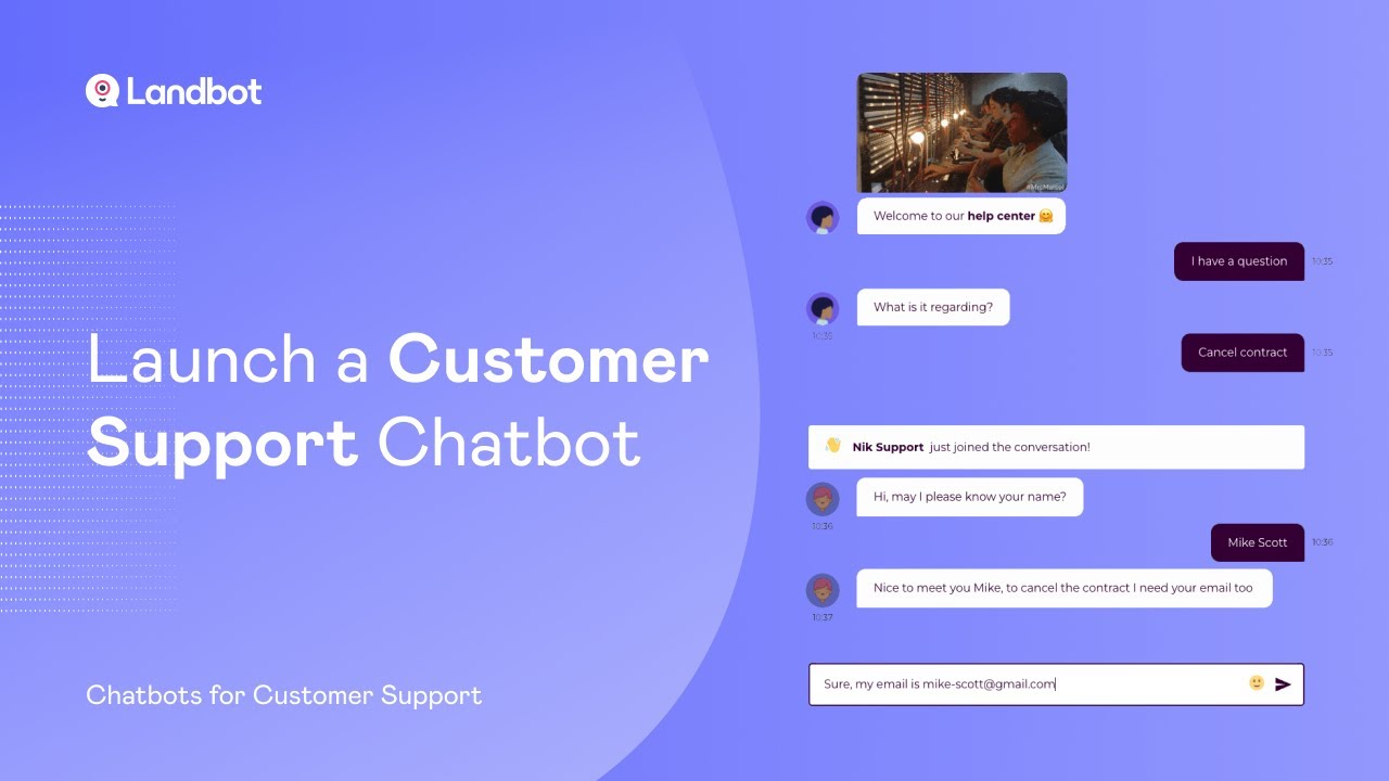 How to Launch Your First Customer Support Chatbot | Landbot - YouTube