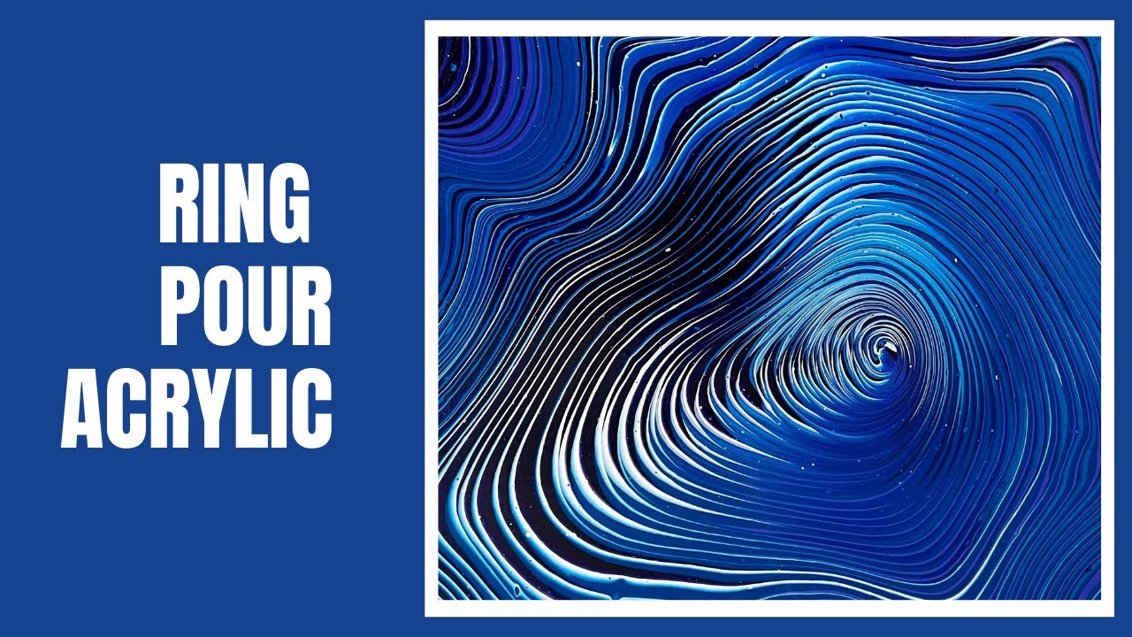Basic technique Ring Pour Acrylic/Fluid Acrylic for Beginners - YouTube