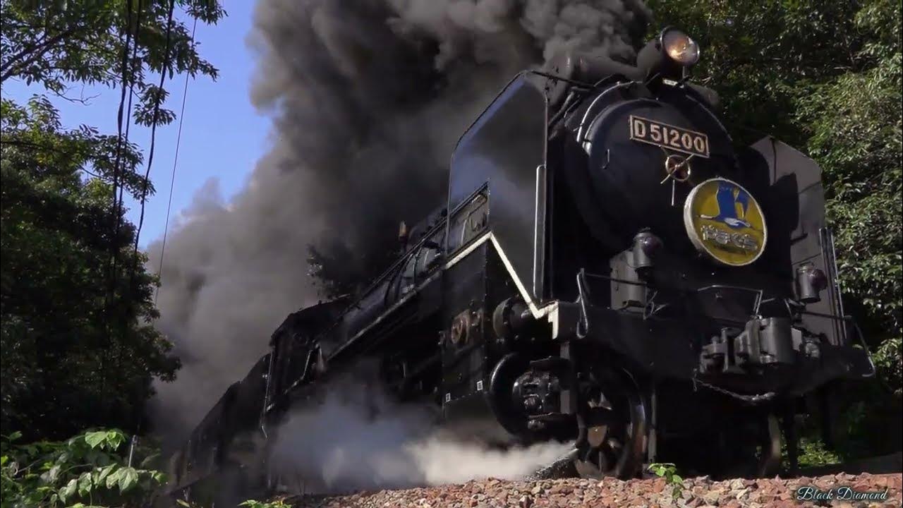 【秋晴れの峠】 SLやまぐち号 D51200号機 Japanese Steam Locomotive D51 【蒸気機関車】 - YouTube