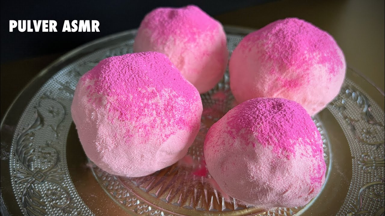 ASMR crunchy baking soda meatballs💗 - YouTube