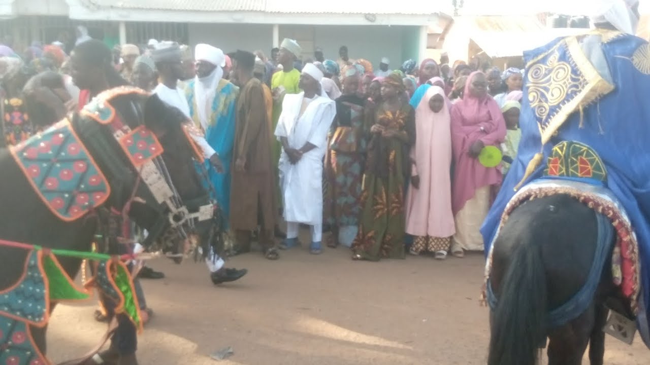 Men dancing, still on sallah celebration.Here in Bida,Niger state ...