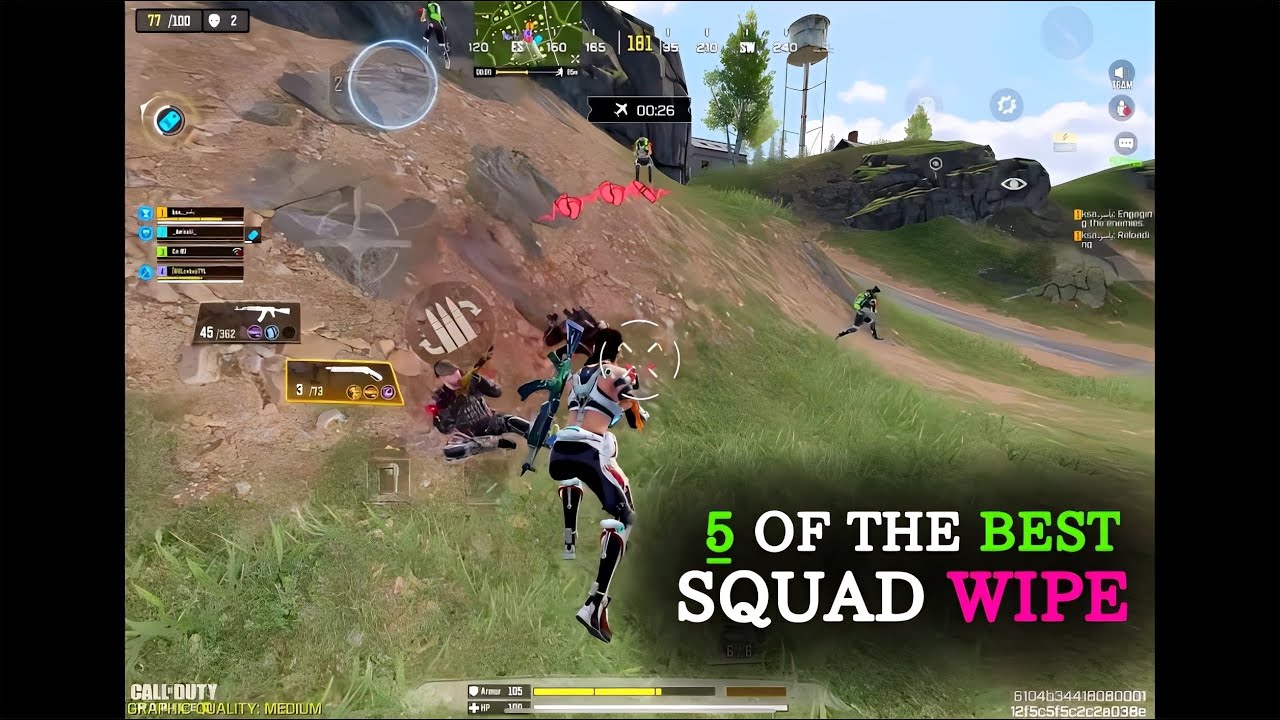 INSANE SQUAD WIPES | 5 OF THE BEST WIPES SQUAD | CODM IPAD PLAYER💪 - YouTube