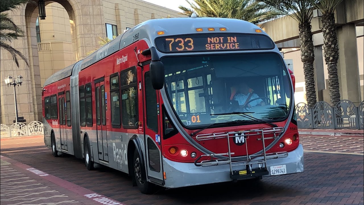 LACMTA 2007 NABI 60-BRT CNG #9560 - YouTube
