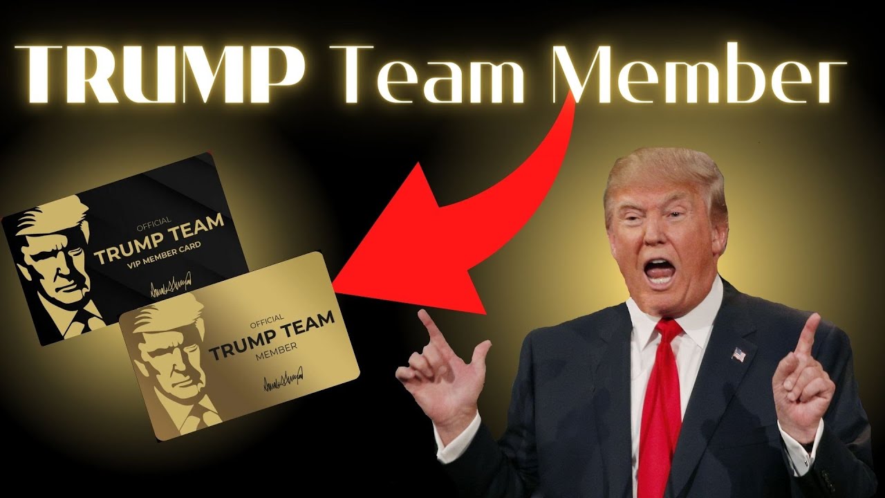 TRUMP TEAM MEMBER CARD - (TRUMP 2024) - YouTube
