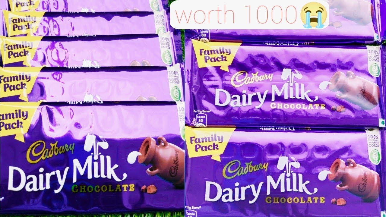 ® DAIRY MILK CHOCOLATE |Family pack | cabduary dairy milk |WORTH 1000😭 ...