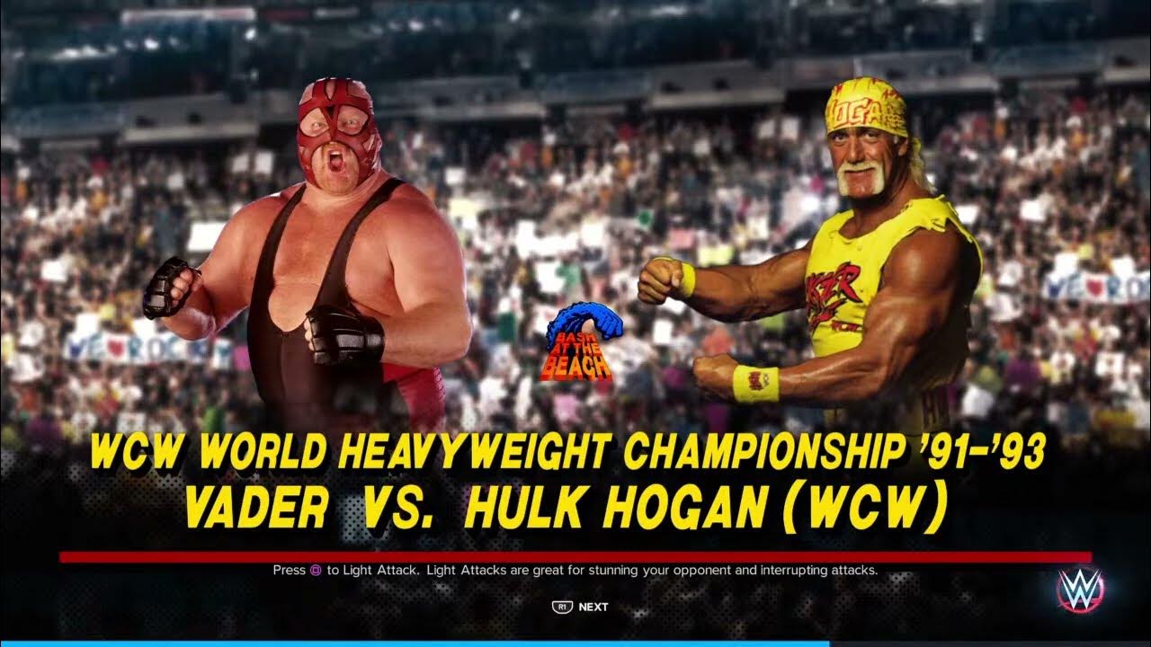 WCW Bash @ The Beach 1995 (Match 7) Hulk Hogan vs Vader - YouTube