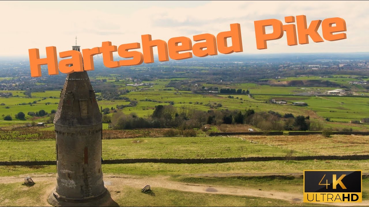 Hartshead Pike - Ashton-Under-Lyne - 4k Drone Footage - YouTube