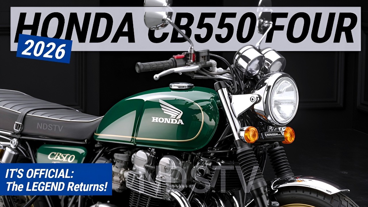 IT'S OFFICIAL: The LEGEND Returns! 2026 Honda CB550 Four REVEALED ...