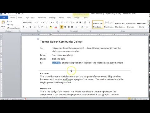 Technical Writing: Memo Format | Empower Youth