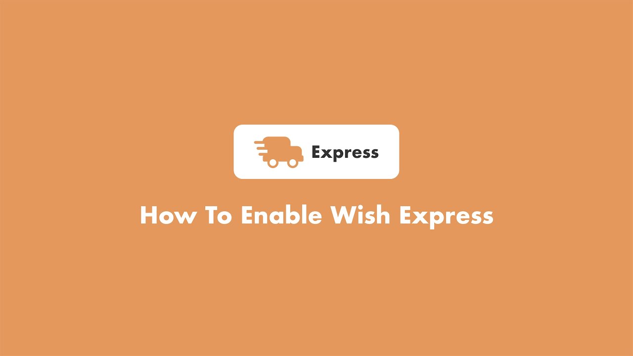 How to enable Wish Express - YouTube