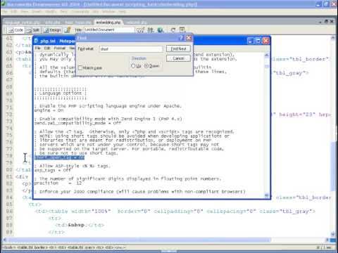 PHP Tutorial 12:- PHP Short Tags Style - YouTube