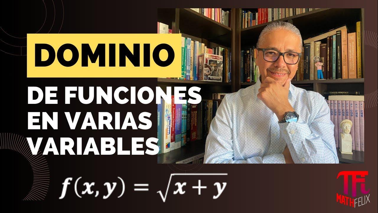 Dominio de una función de dos variables 21 - YouTube