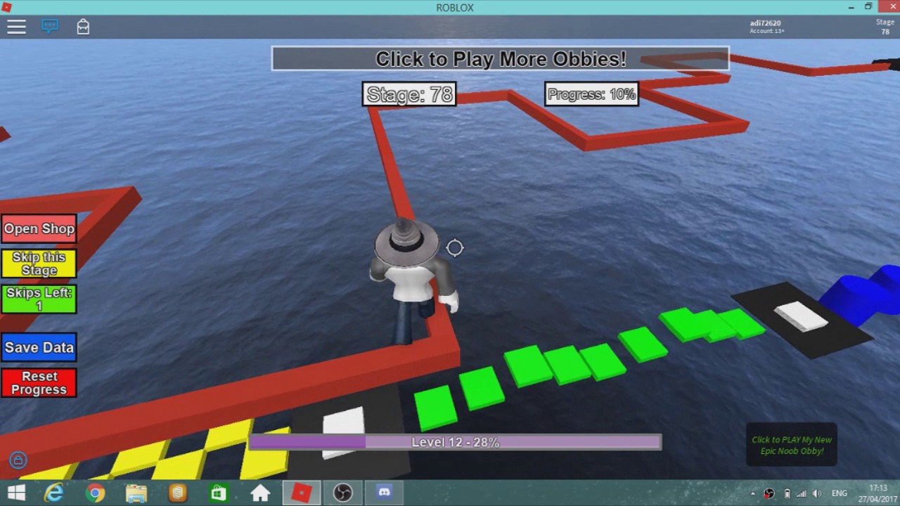 Roblox (Mega Fun Obby) WITH MUSIC!!!!!!!!!!!!!!!! - YouTube