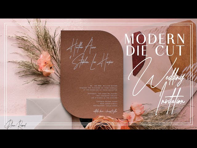 Die Cut Wedding Invitation