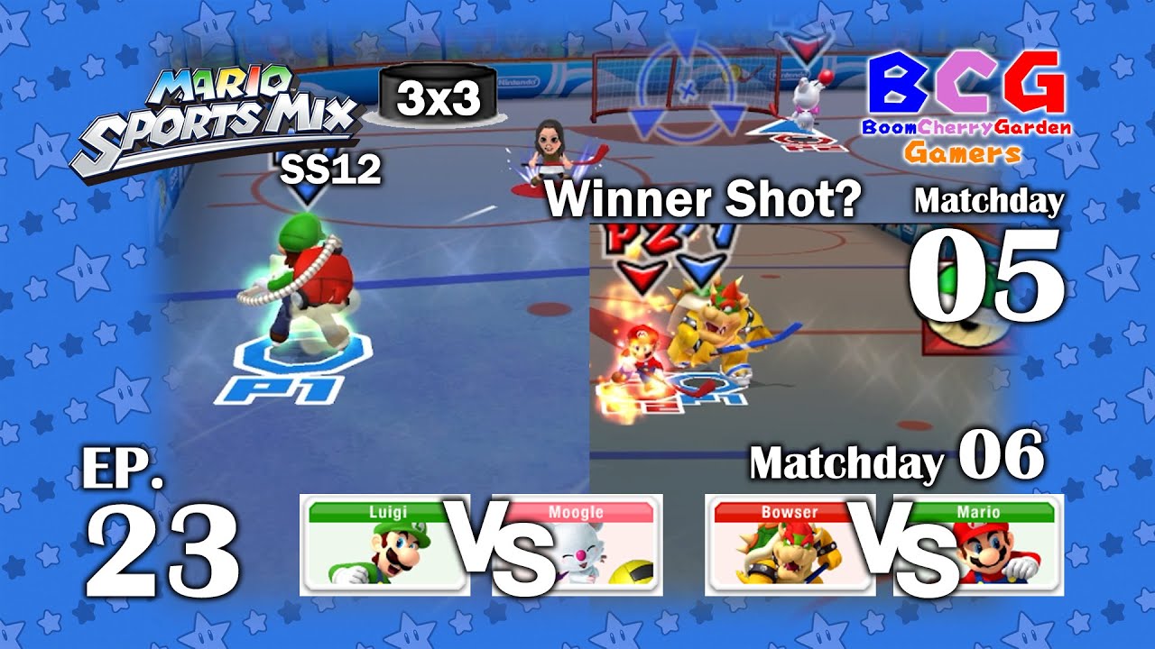 Mario Sports Mix Hockey SS12 (Hard Mode) EP 23 MD 05-06 Luigi-Moogle ...