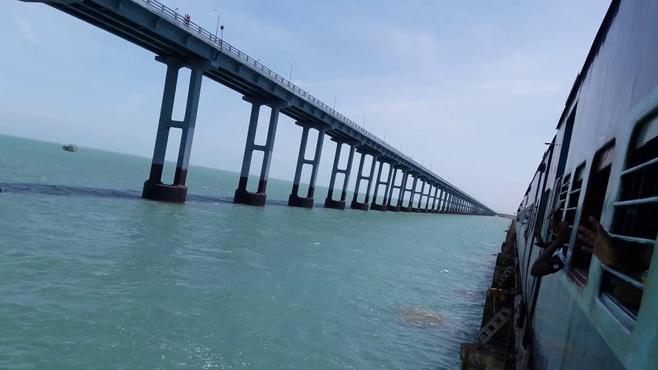 Pambam Bridge Rameshwaram - YouTube