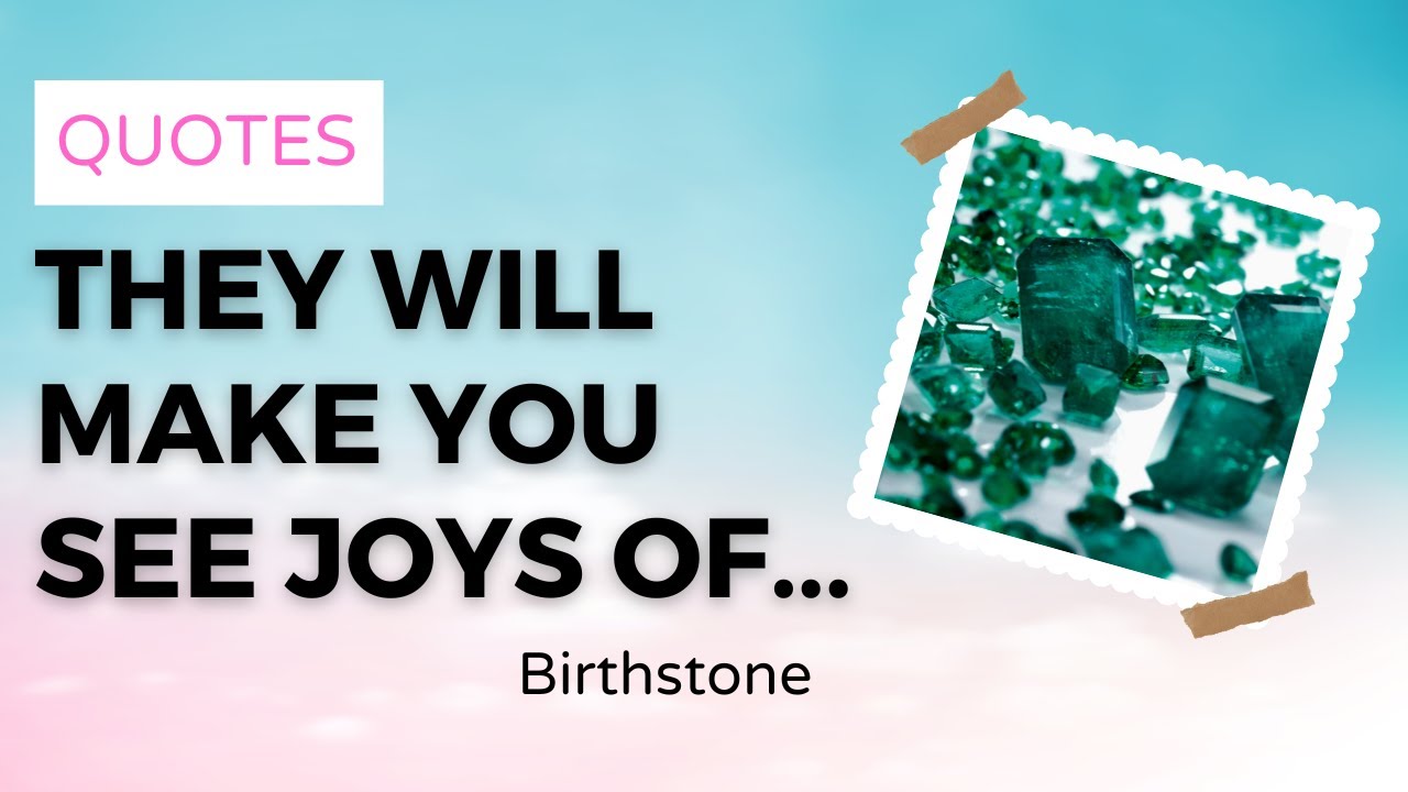 Emerald Quotes - PillowQuotes 🚀 - YouTube