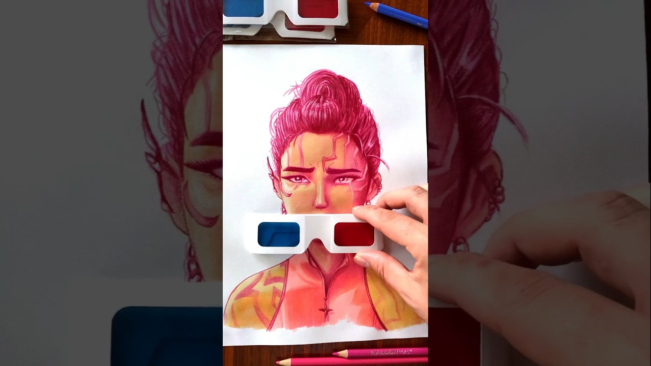 ✨ KPOP Demon Hunters Rumi And Jinu Demon Form Easy Drawing