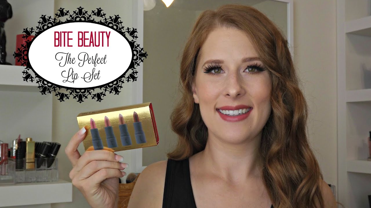 BITE BEAUTY The Perfect Bite Set | Review & Swatches - YouTube