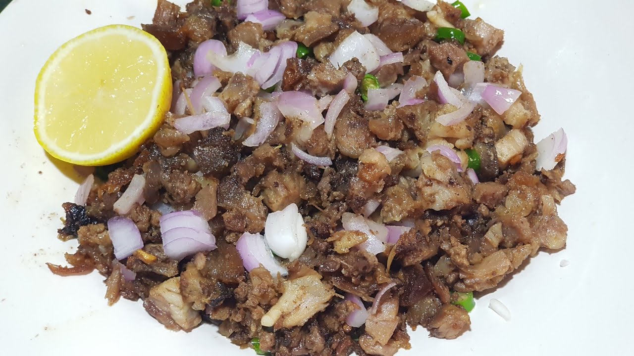 Crispy Sisig from leftover Lechon Baboy - YouTube