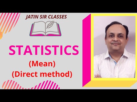MATHS | STATISTICS | MEAN(Direct method) - YouTube
