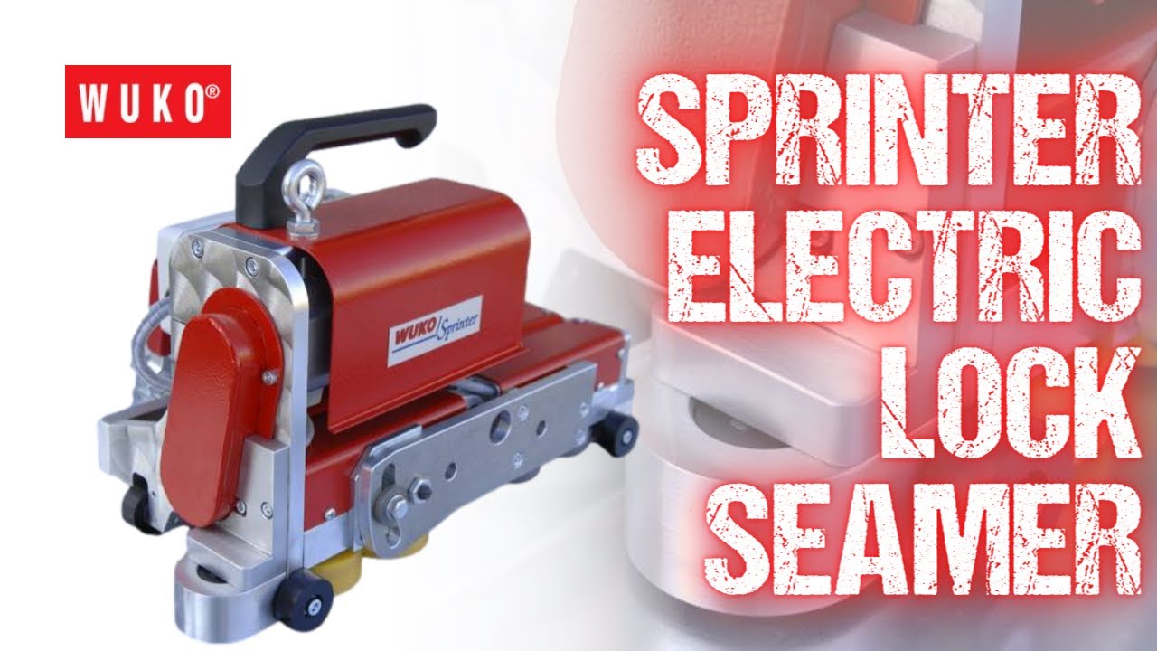 WUKO 0410 Sprinter Electric Lock Seamer | In Action - YouTube