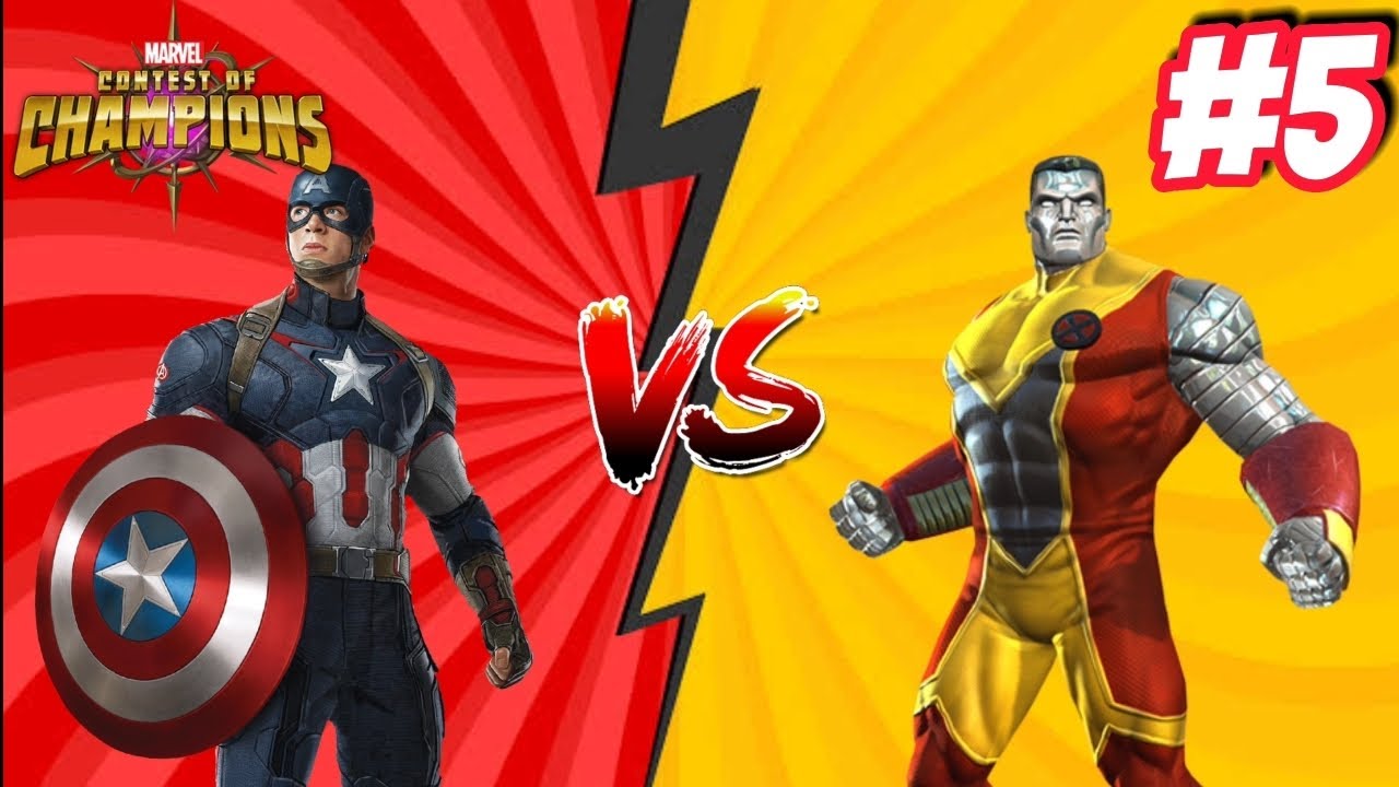 Captain America VS Colossus||Marvel contest of champions||Gameplay-5 ...