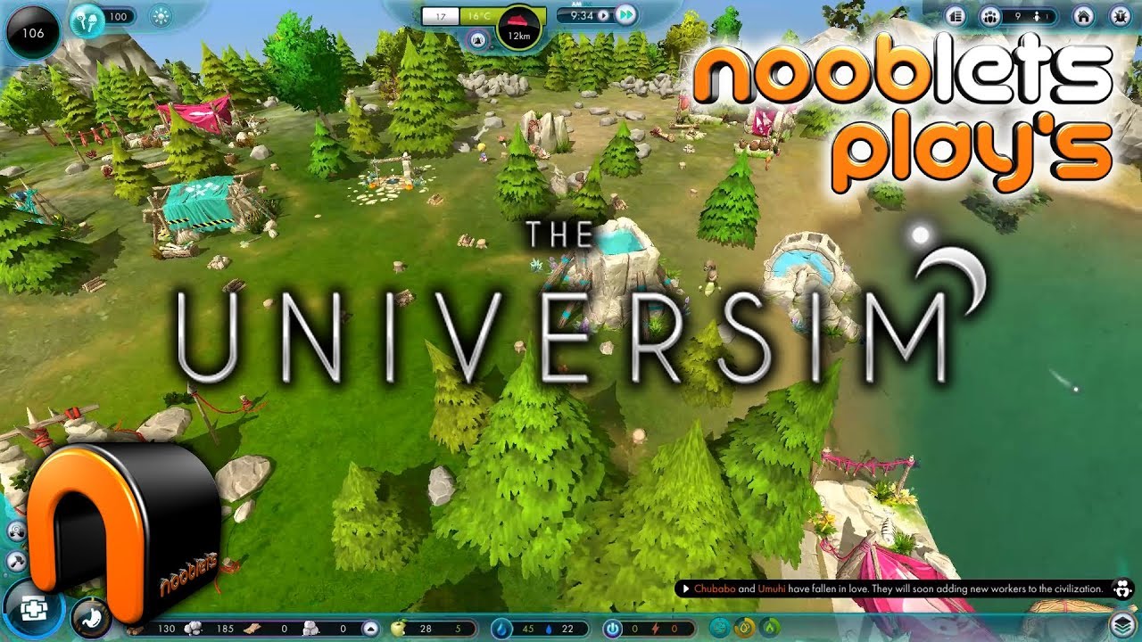 THE UNIVERSIM - Planet God Game NOOBLETS PLAYS - YouTube