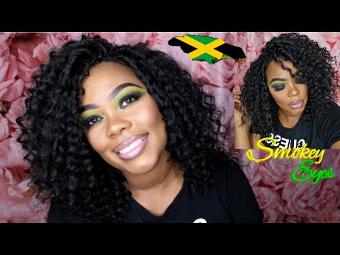 Jamaica Colors inspired Eye Look: makeup tutorial - YouTube