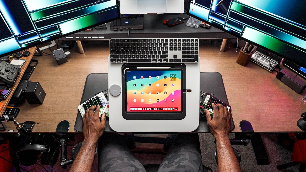My Overclocked iPad Desk Tour! - YouTube