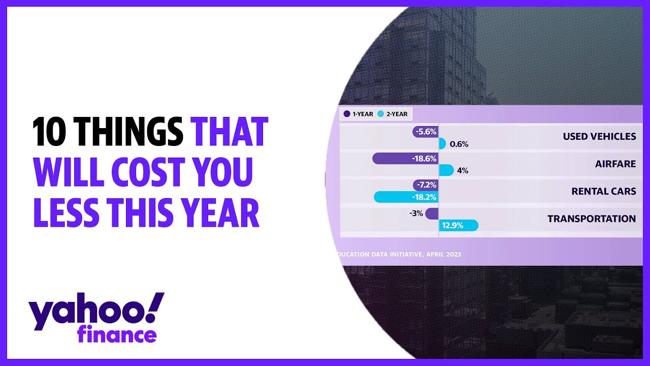 Ten things that will cost you less than last year - YouTube