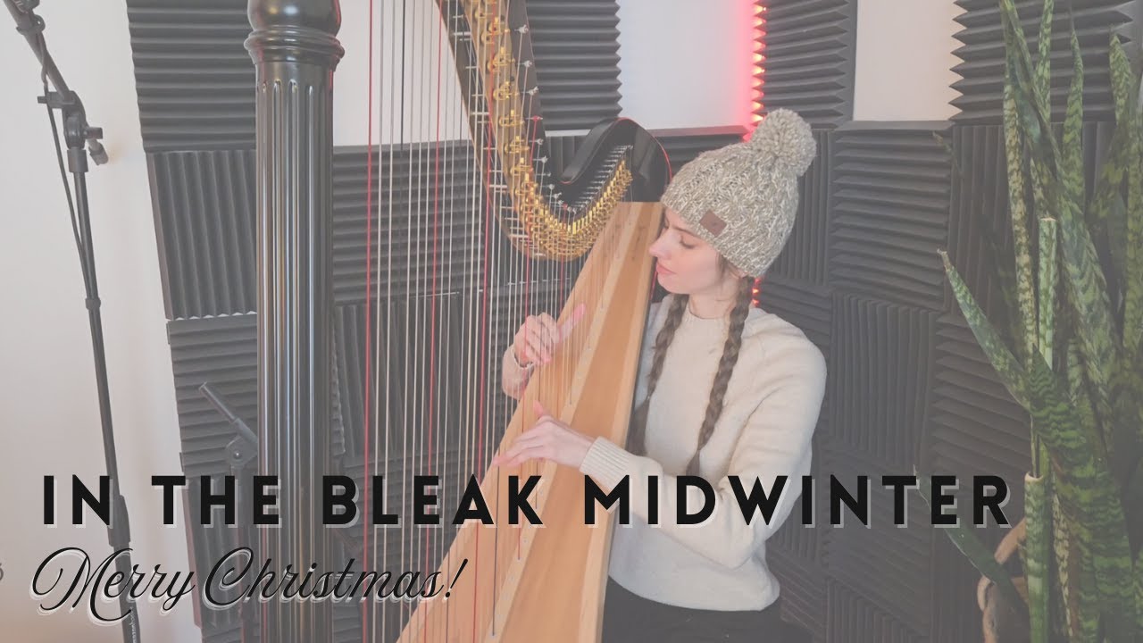 In the Bleak Midwinter harp cover // Bridget Jackson Harp - YouTube