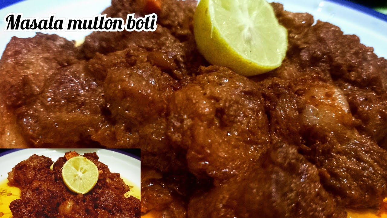 Masala mutton boti ||chatkaredar mutton boti recipe|| episode 39 Mommy ...